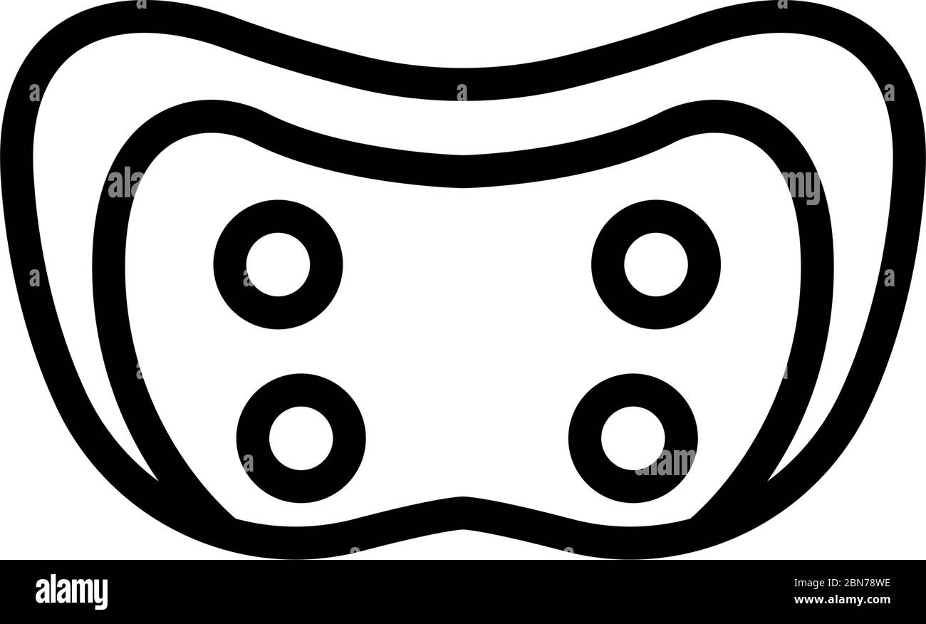 massager for individual parts of body icon vector outline illustration ...