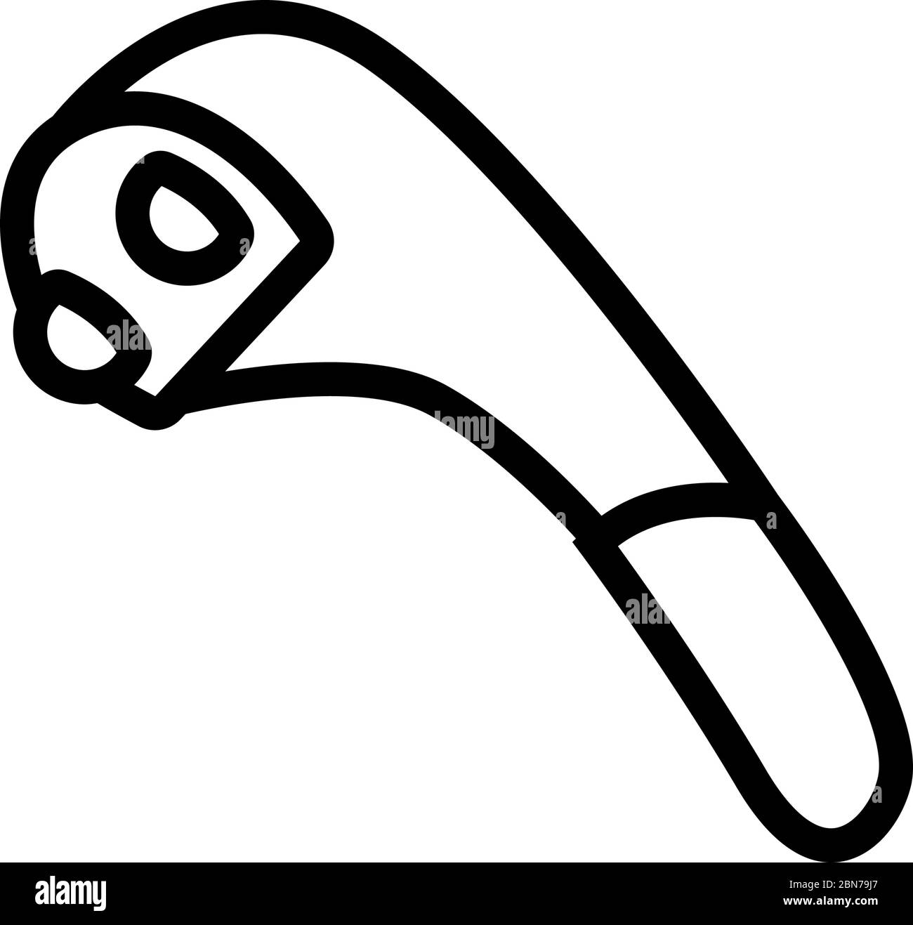 shiatsu massager icon vector outline illustration Stock Vector Image ...