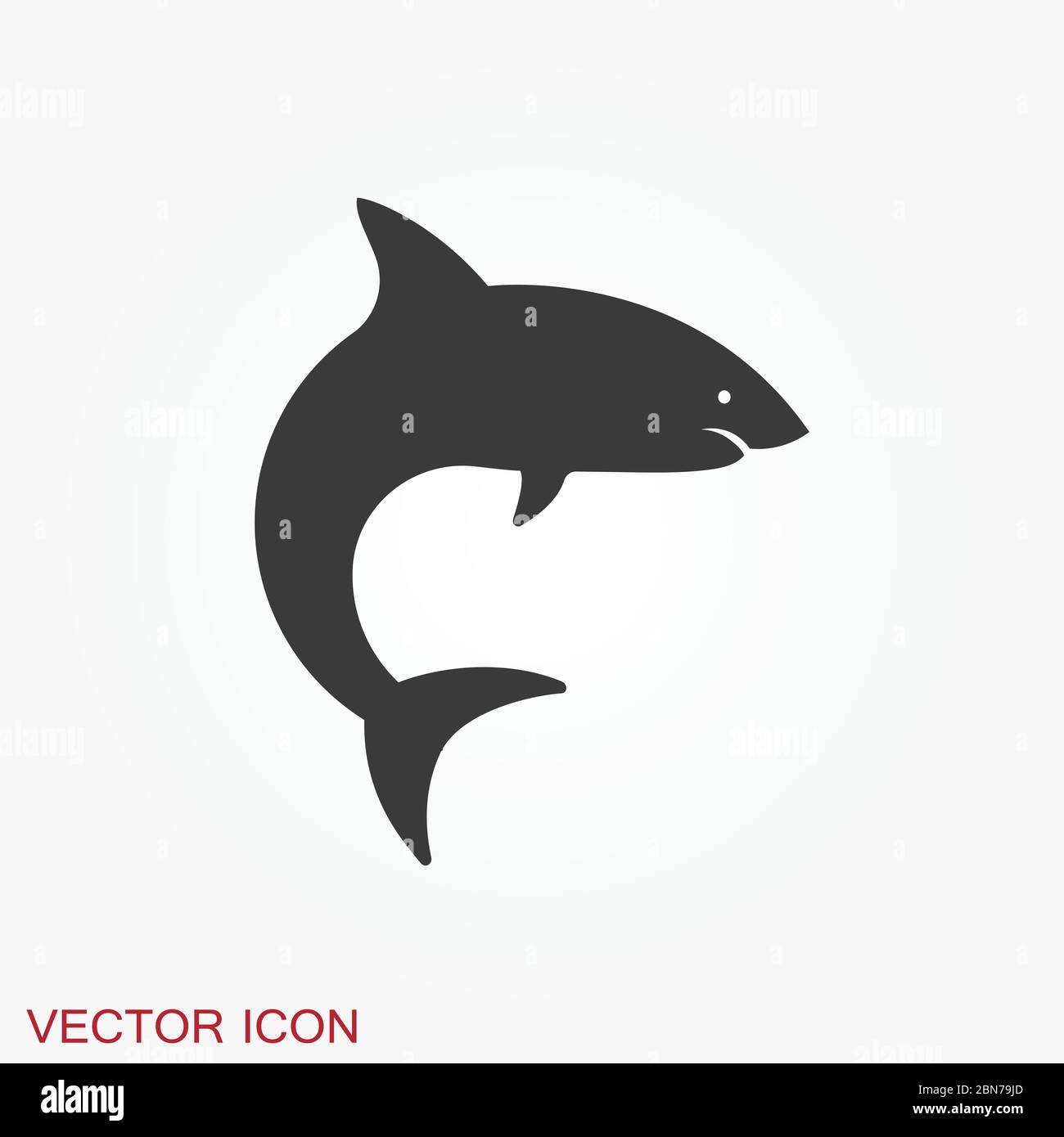 Shark icon hi-res stock photography and images - Alamy