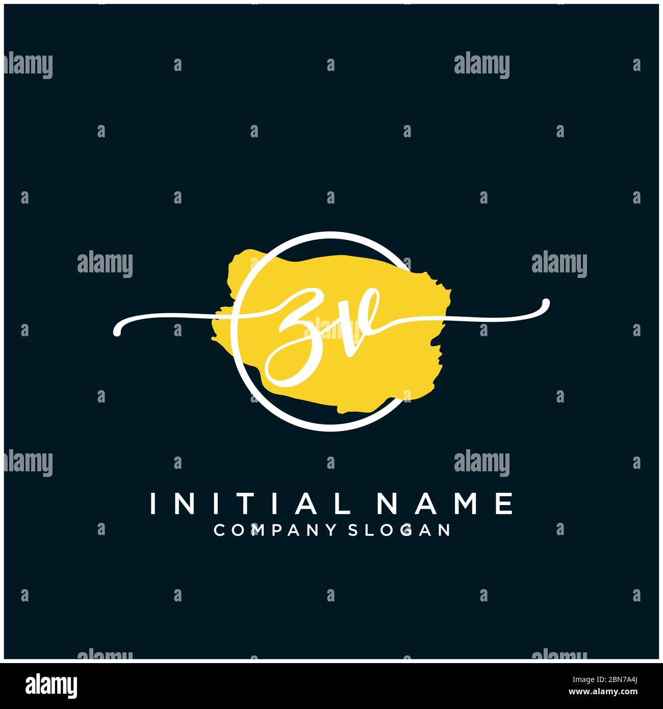 Letter zv logo Stock Vector Images - Alamy