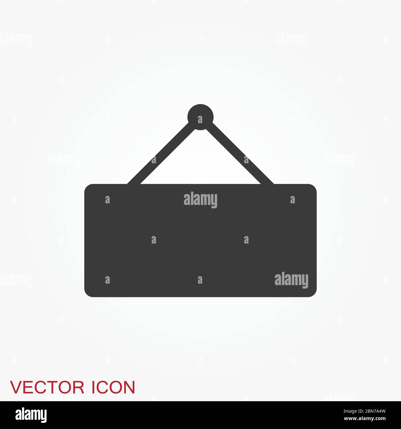 Signage icon. Signboard flat symbol. Illustration isolated on ...