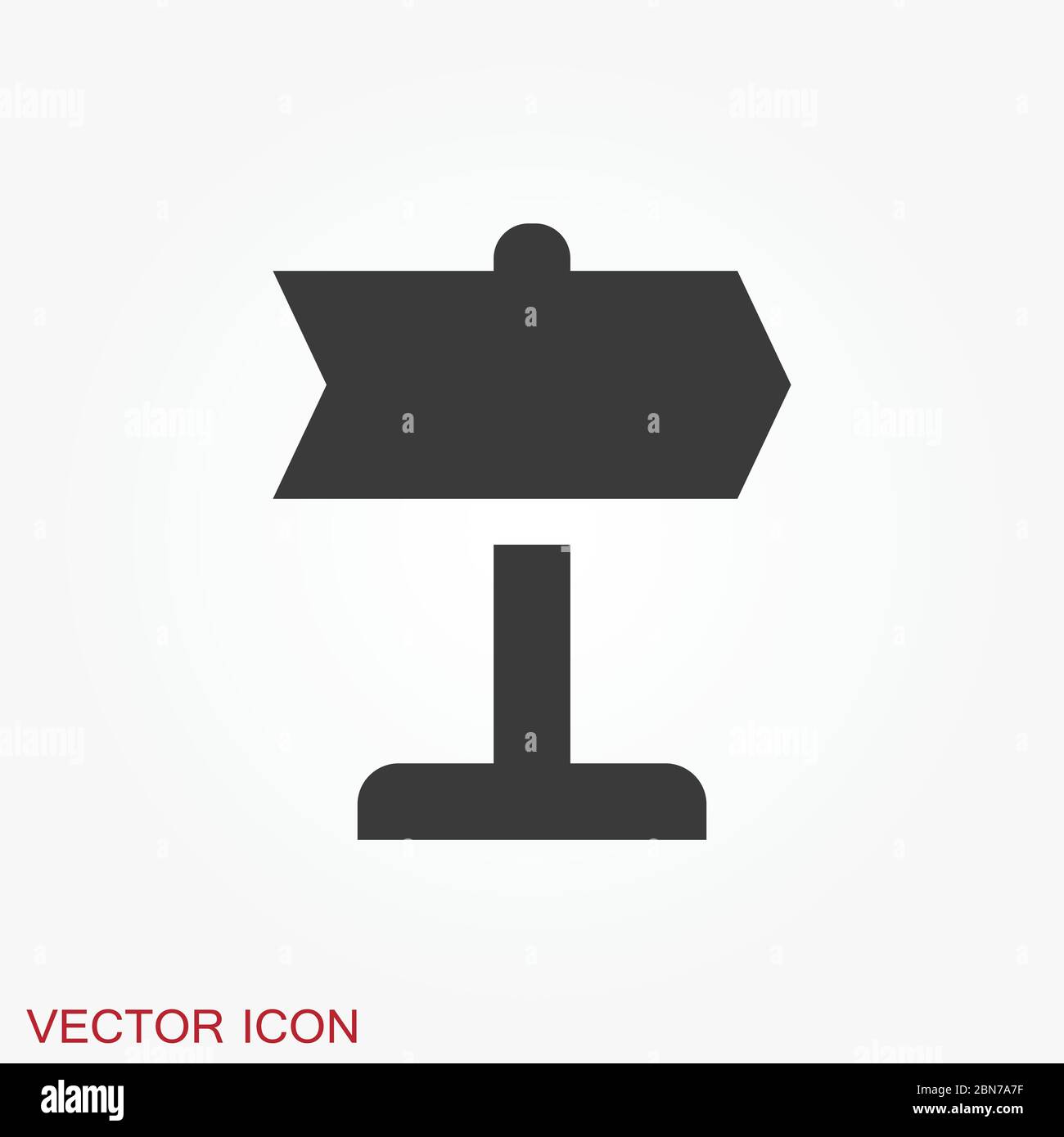 Signage icon. Signboard flat symbol. Illustration isolated on ...
