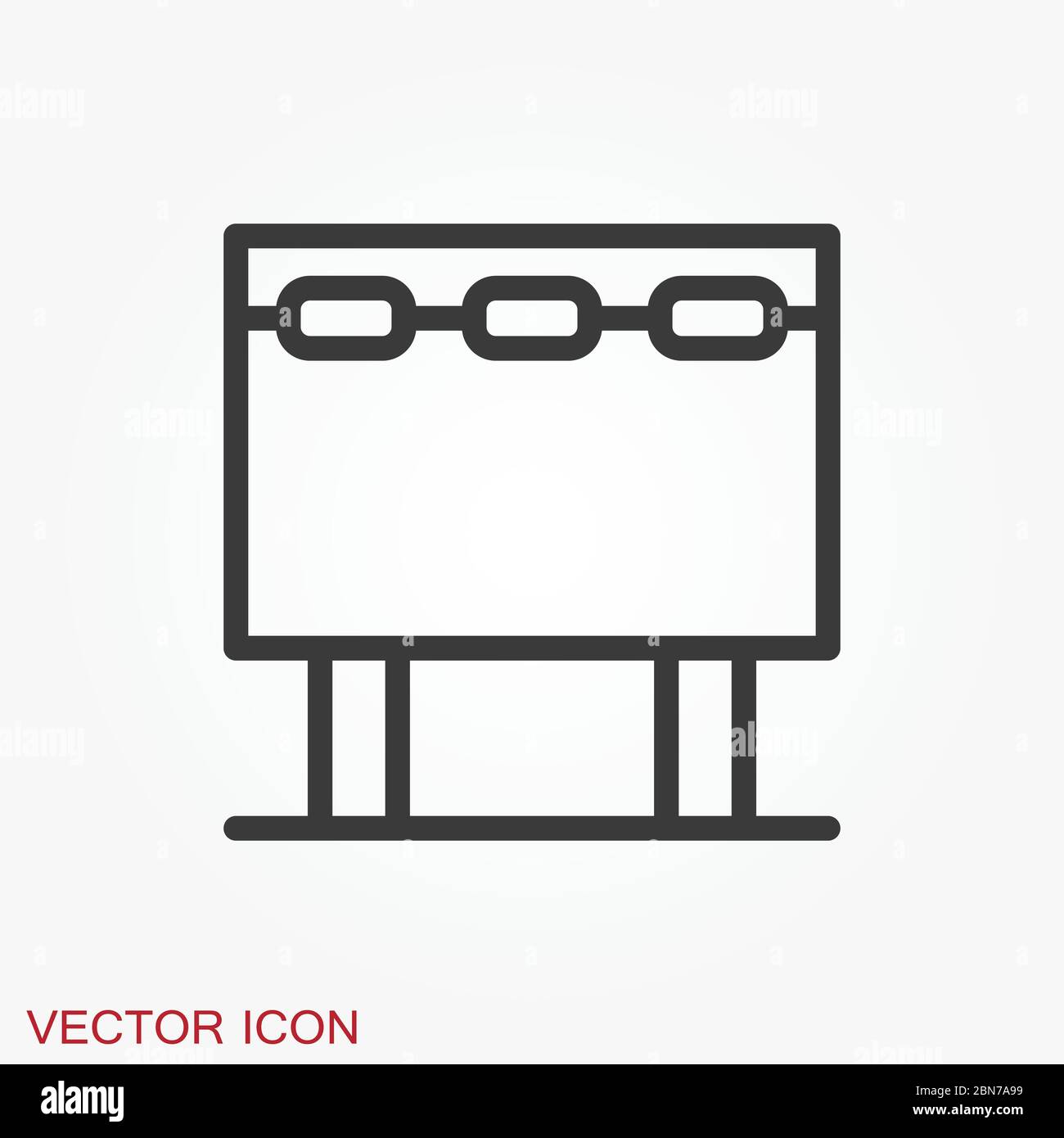 Signage icon. Signboard flat symbol. Illustration isolated on ...