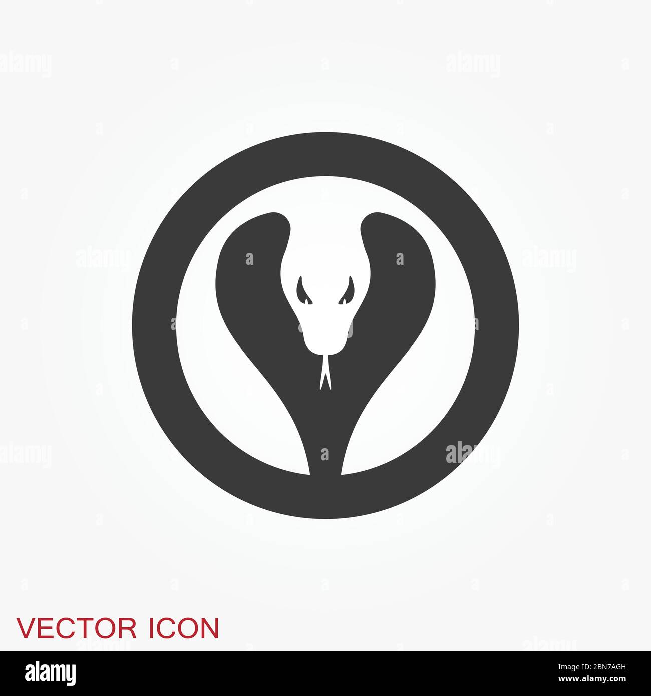 Snake vector icon, animal symbol isolated on background Stock Vector ...