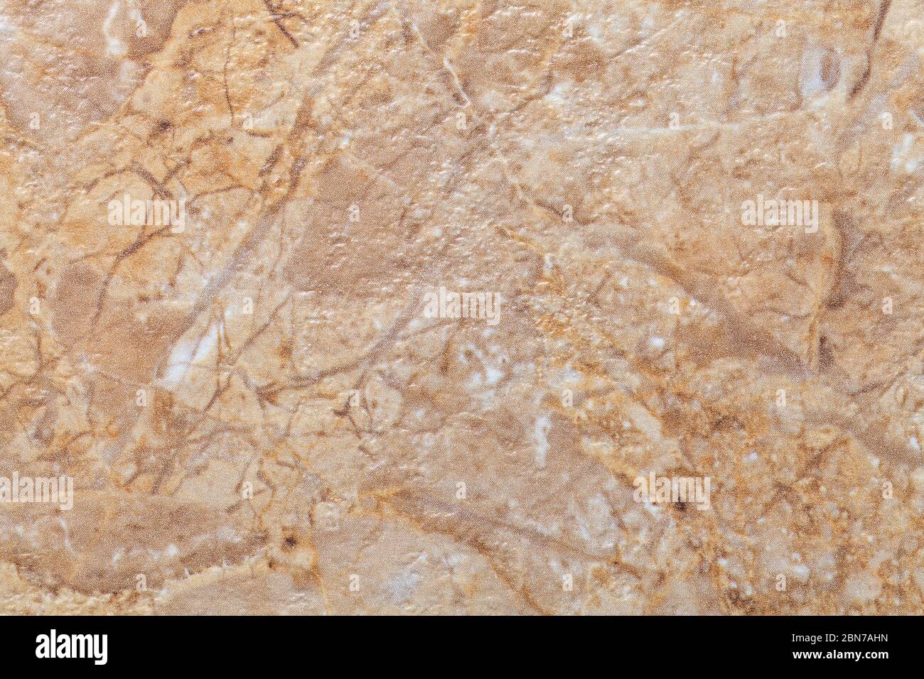 Texture of light brown marble with pattern, macro background. Beige ...