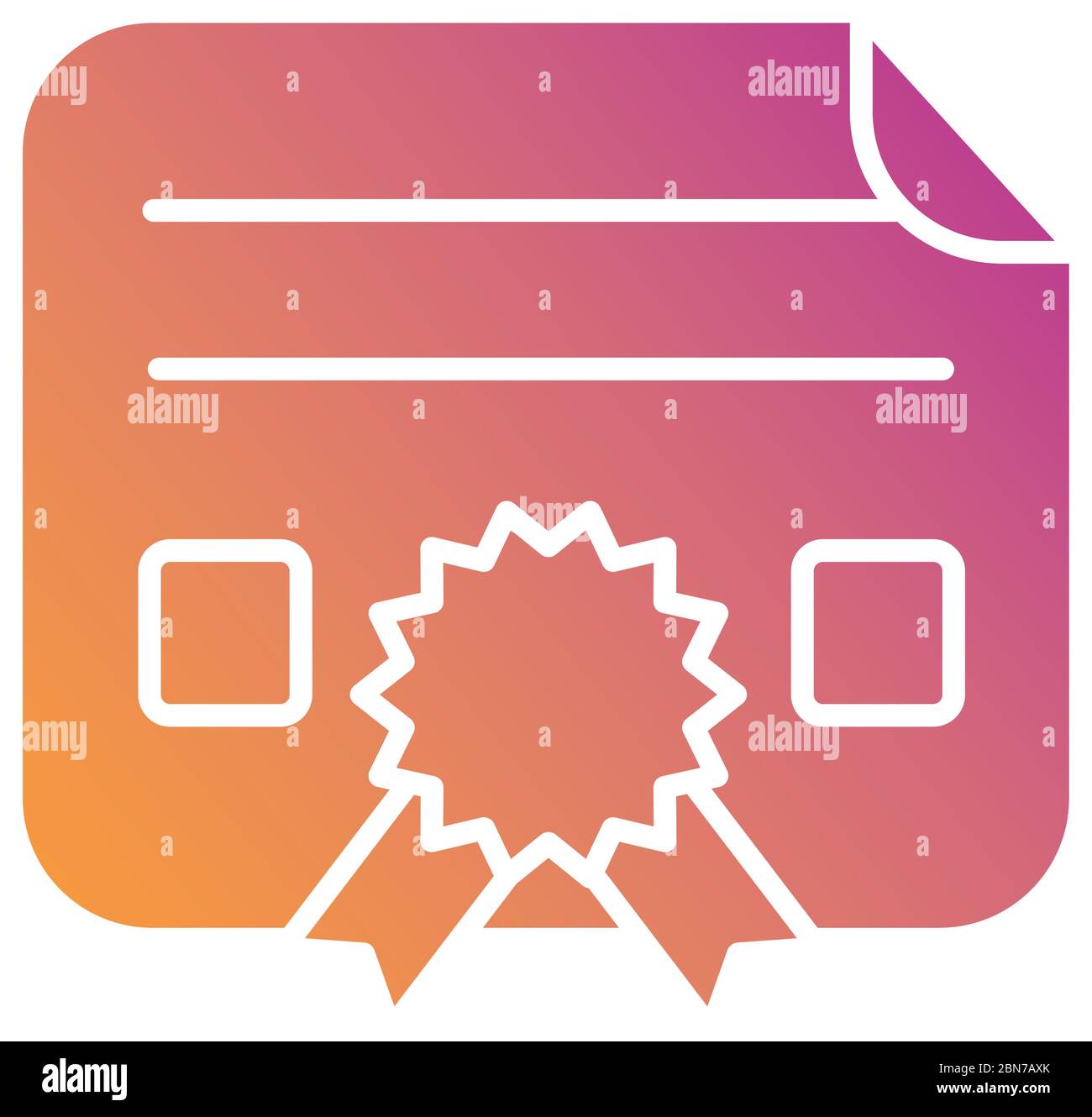 graduation certificate gradient silhouette style Stock Vector Image ...