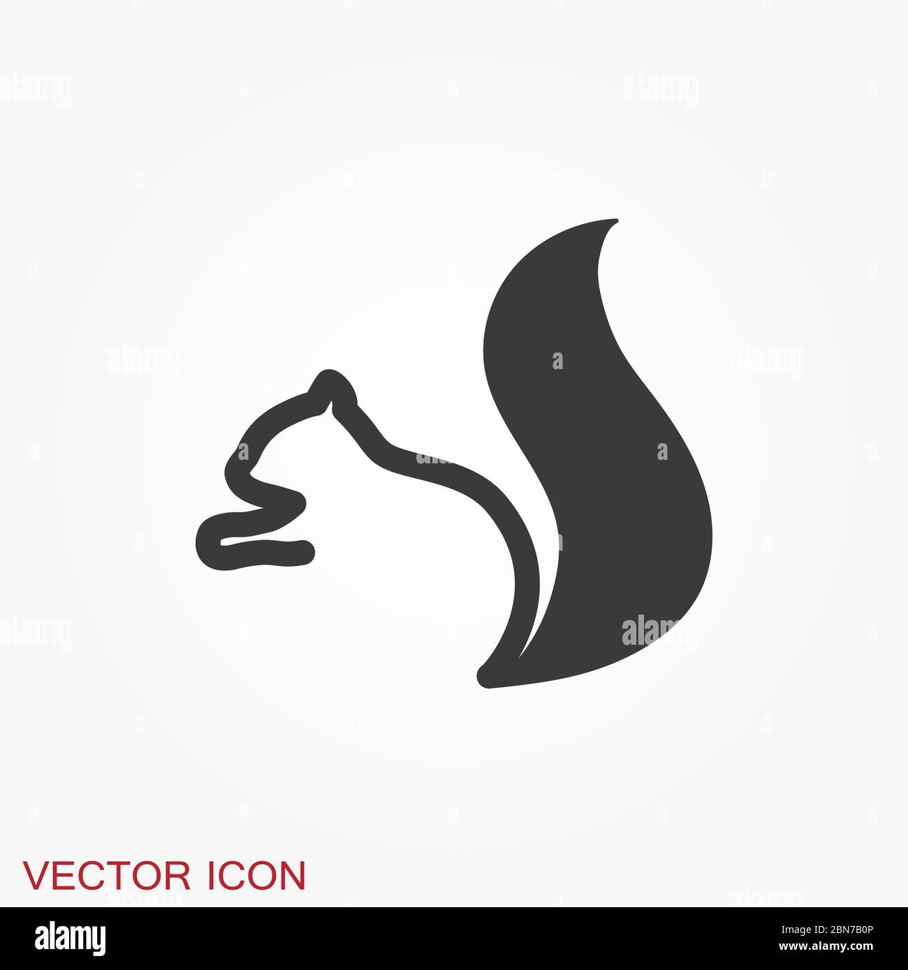 Squirrel vector icon isolated on a backgrounds Stock Vector Image & Art ...