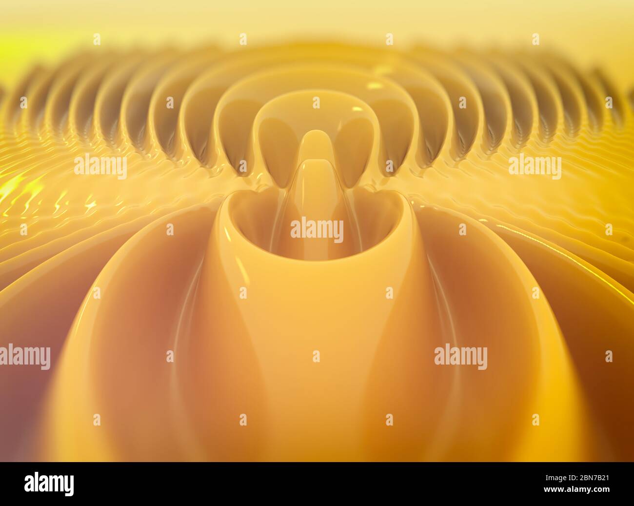 Abstract orange shape 3d background. 3d render Stock Photo - Alamy