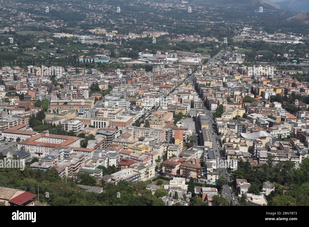 Cassino panorama from Montecassino Stock Photo - Alamy