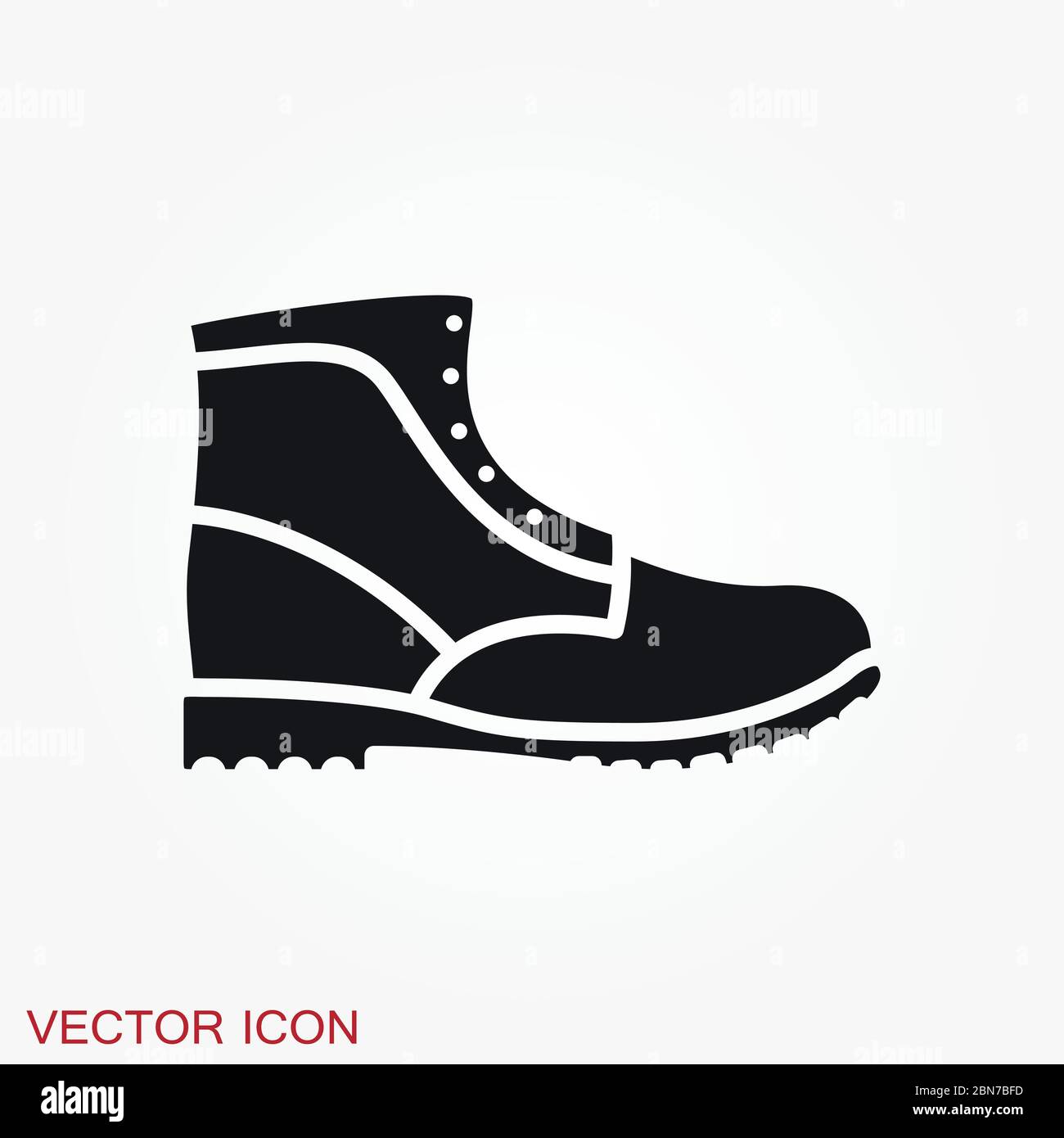Timberland vector icon. Minimalist vector illustration of unisex modern ...