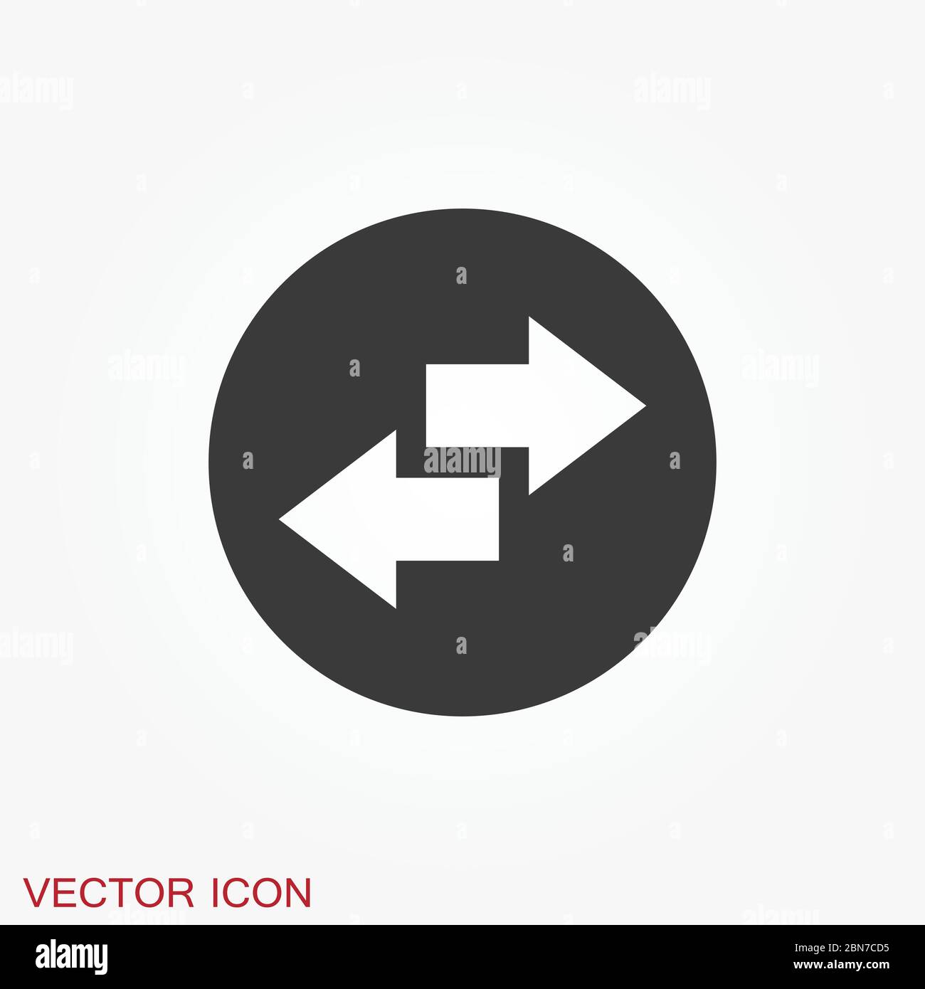 Transfer vector icon. Money symbol isolated on background Stock Vector ...