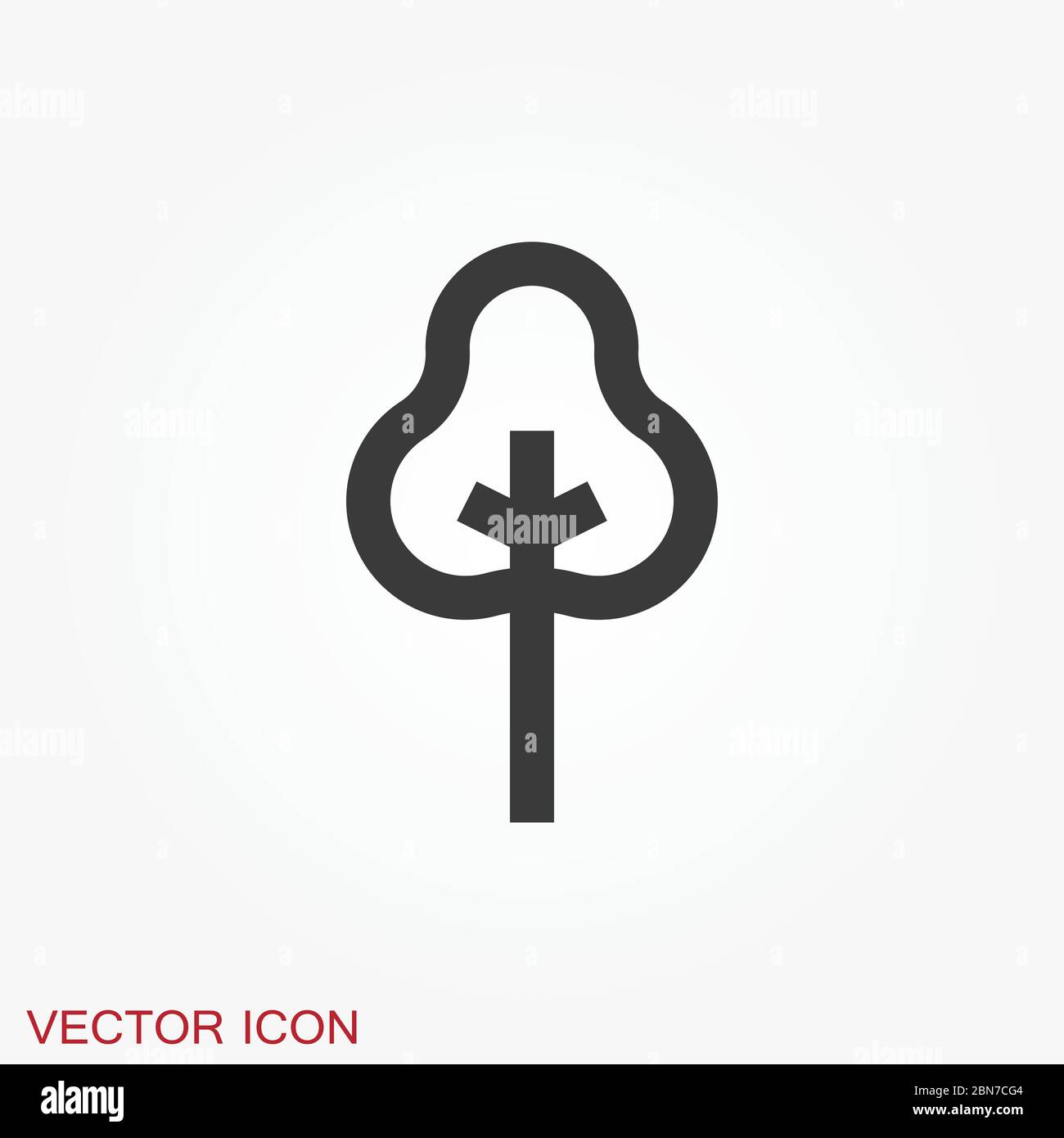Tree vector icon, trees symbol isolated on background Stock Vector ...