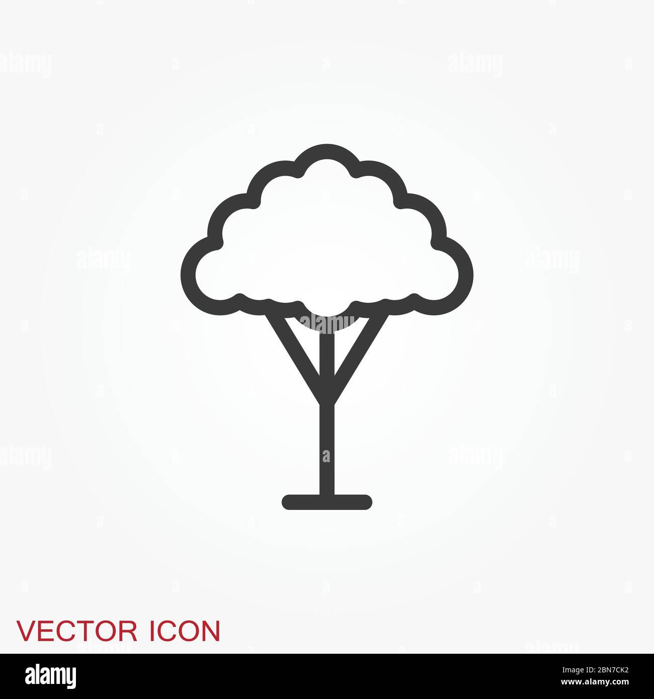Tree vector icon, trees symbol isolated on background Stock Vector ...