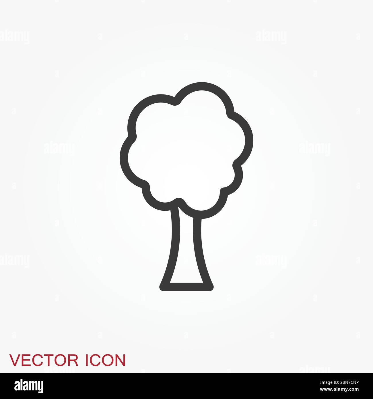 Tree vector icon, trees symbol isolated on background Stock Vector ...