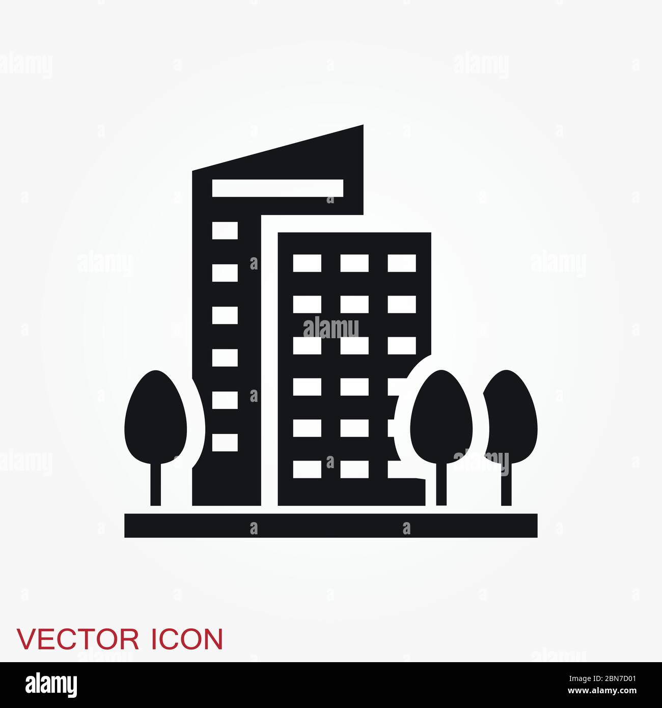 Urban vector icon, city symbol isolated on background Stock Vector ...
