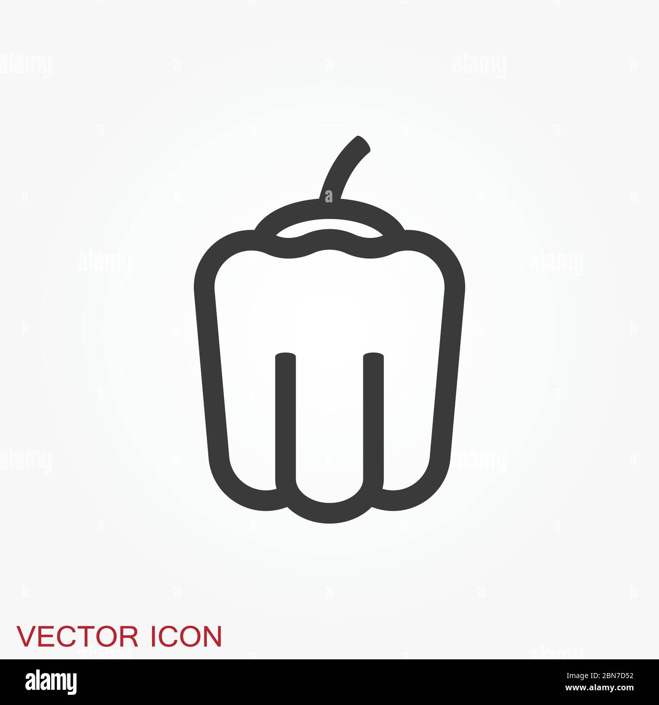Vegetables vector icon, symbol isolated on background Stock Vector ...