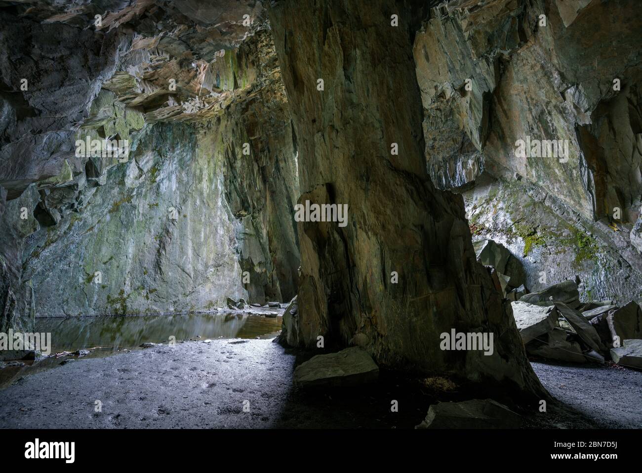 Cathedral Quarry, Little Langdale, Cumbria Stock Photo - Alamy