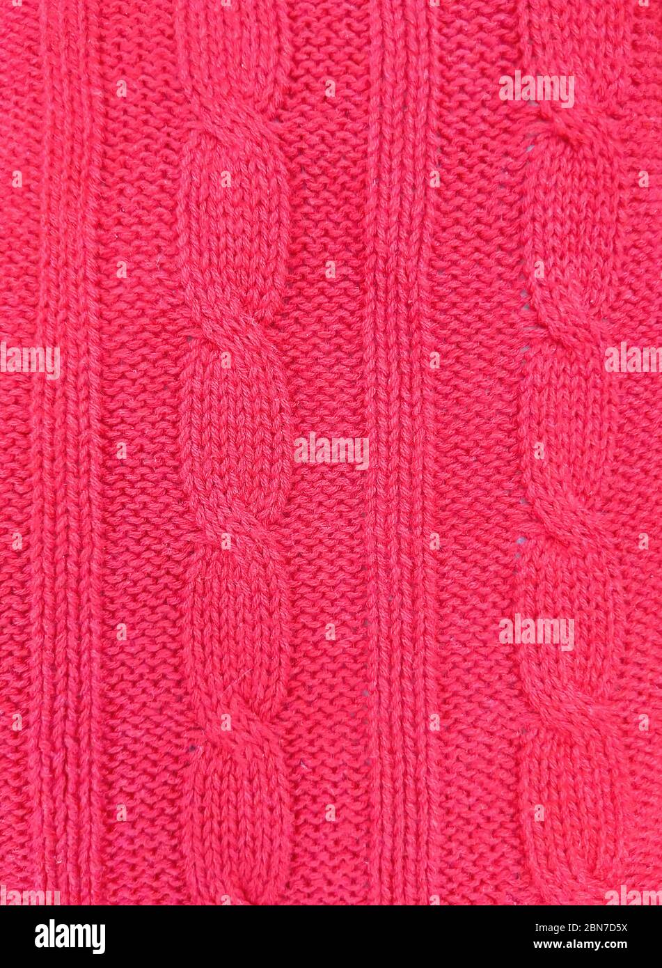 Pink knitted texture background. Pattern of wool knitting for wallpaper ...