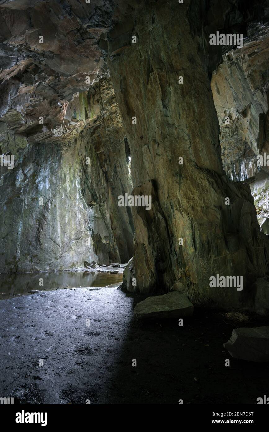 Cathedral Quarry, Little Langdale, Cumbria Stock Photo - Alamy