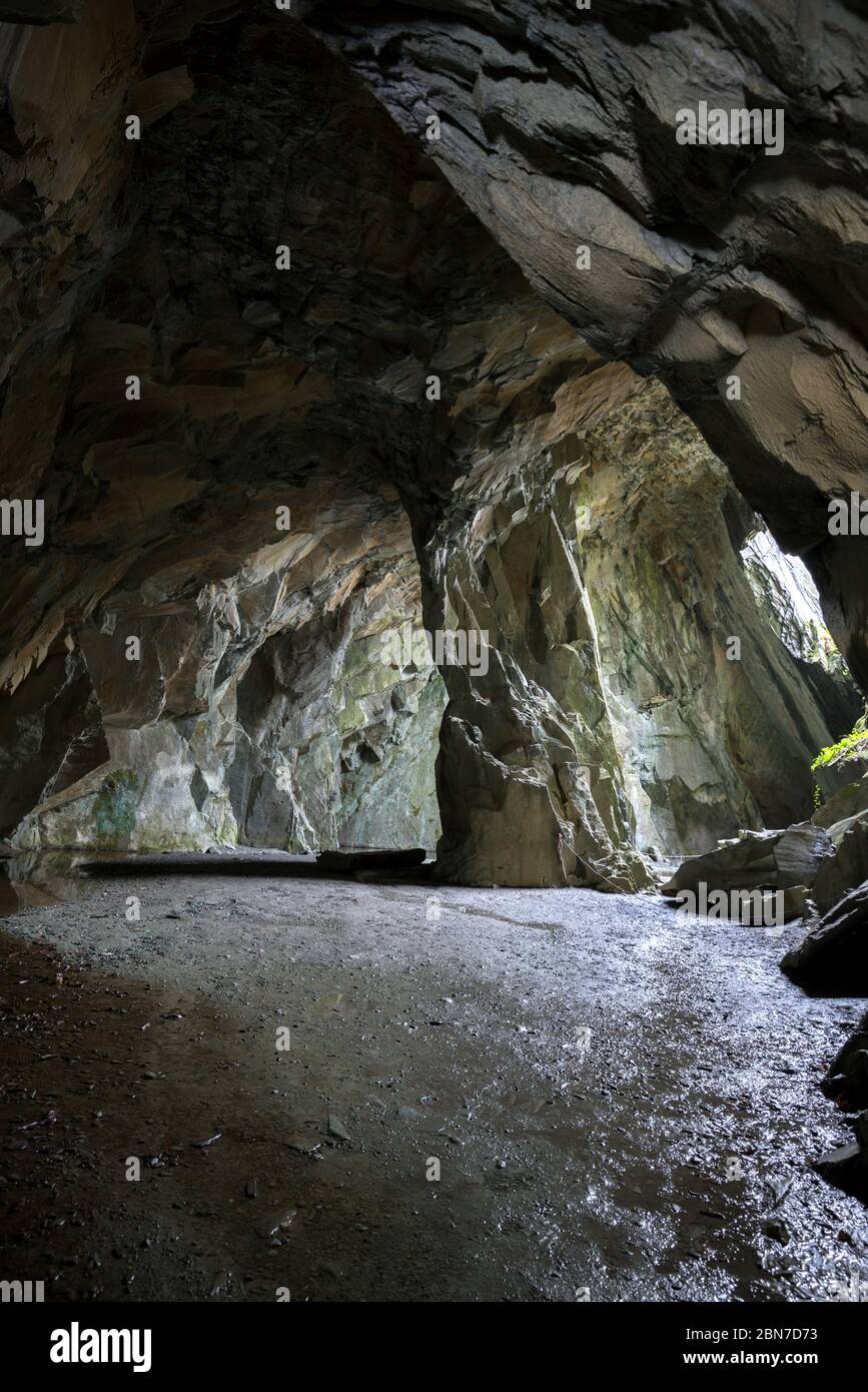 Cathedral Quarry, Little Langdale, Cumbria Stock Photo - Alamy