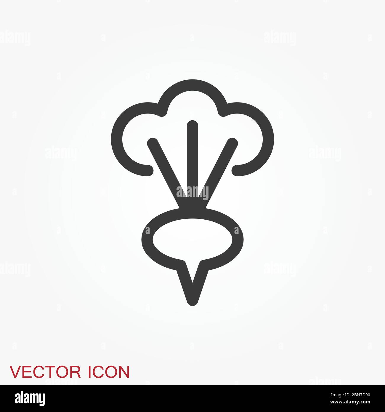 Vegetables vector icon, symbol isolated on background Stock Vector ...