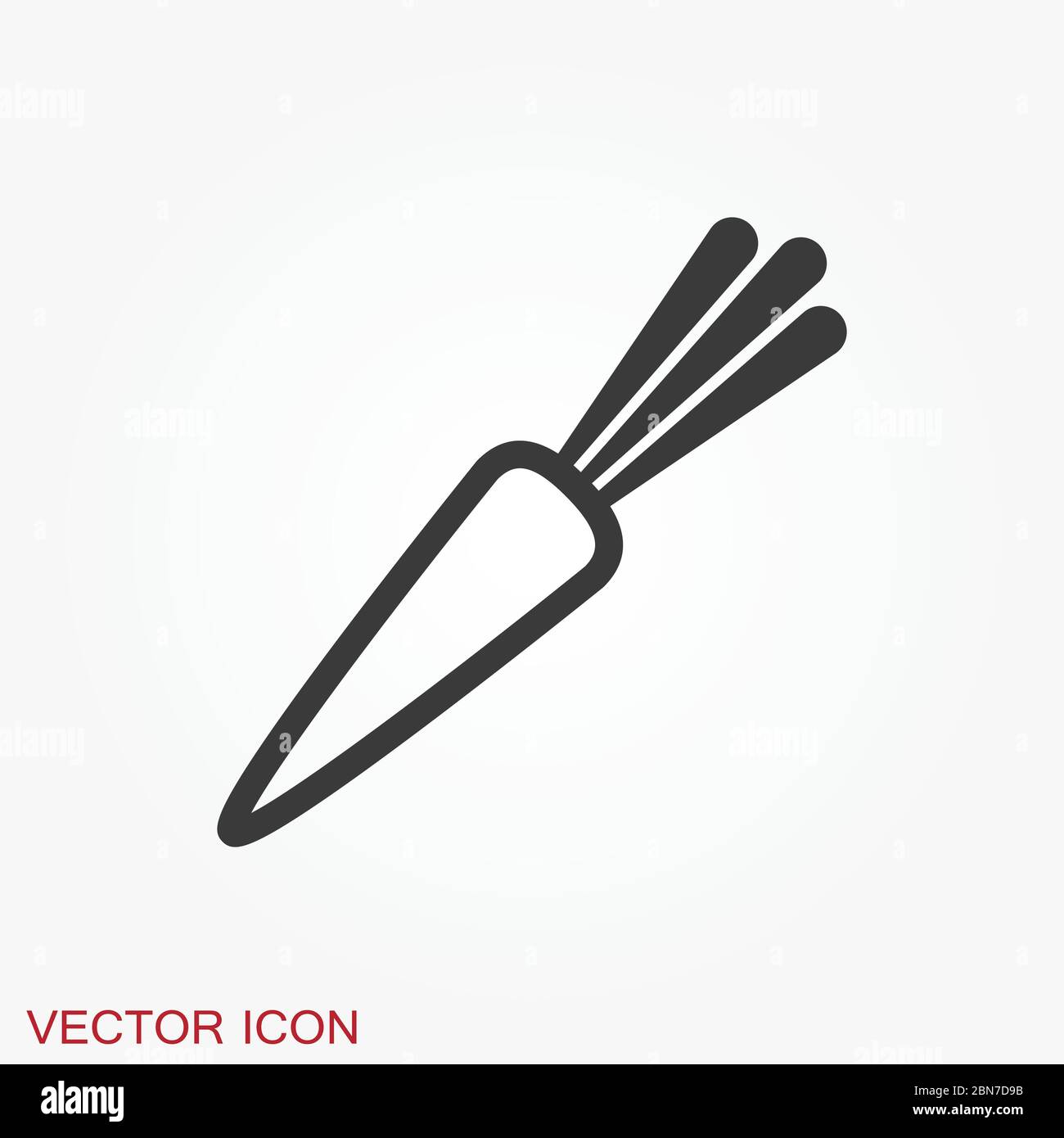Vegetables vector icon, symbol isolated on background Stock Vector ...