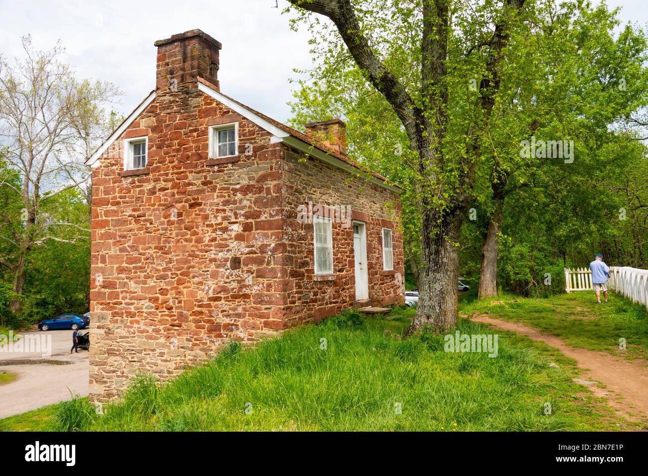 USA Maryland MD Poolesville C and O Canal Rileys Lock Lock 24 Lockhouse ...