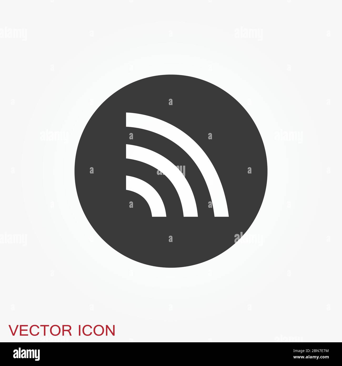Wifi vector icon. Computer and network connections symbol isolated on ...