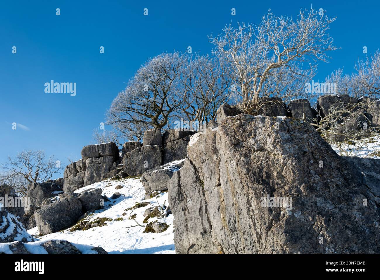 Snow - Farleton Knott, Cumbria Stock Photo - Alamy