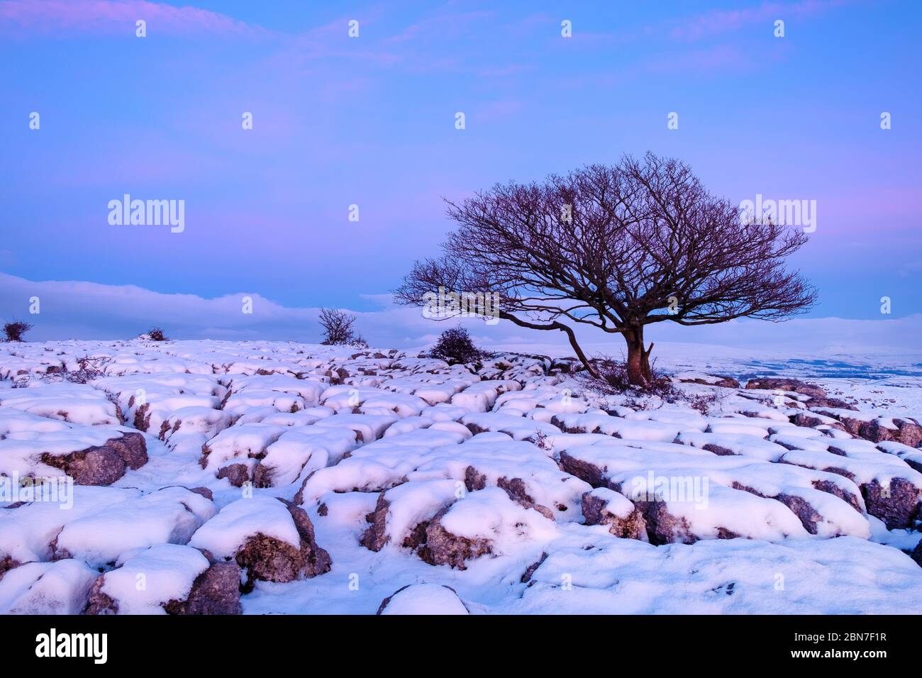 Snow - Farleton Knott, Cumbria Stock Photo - Alamy