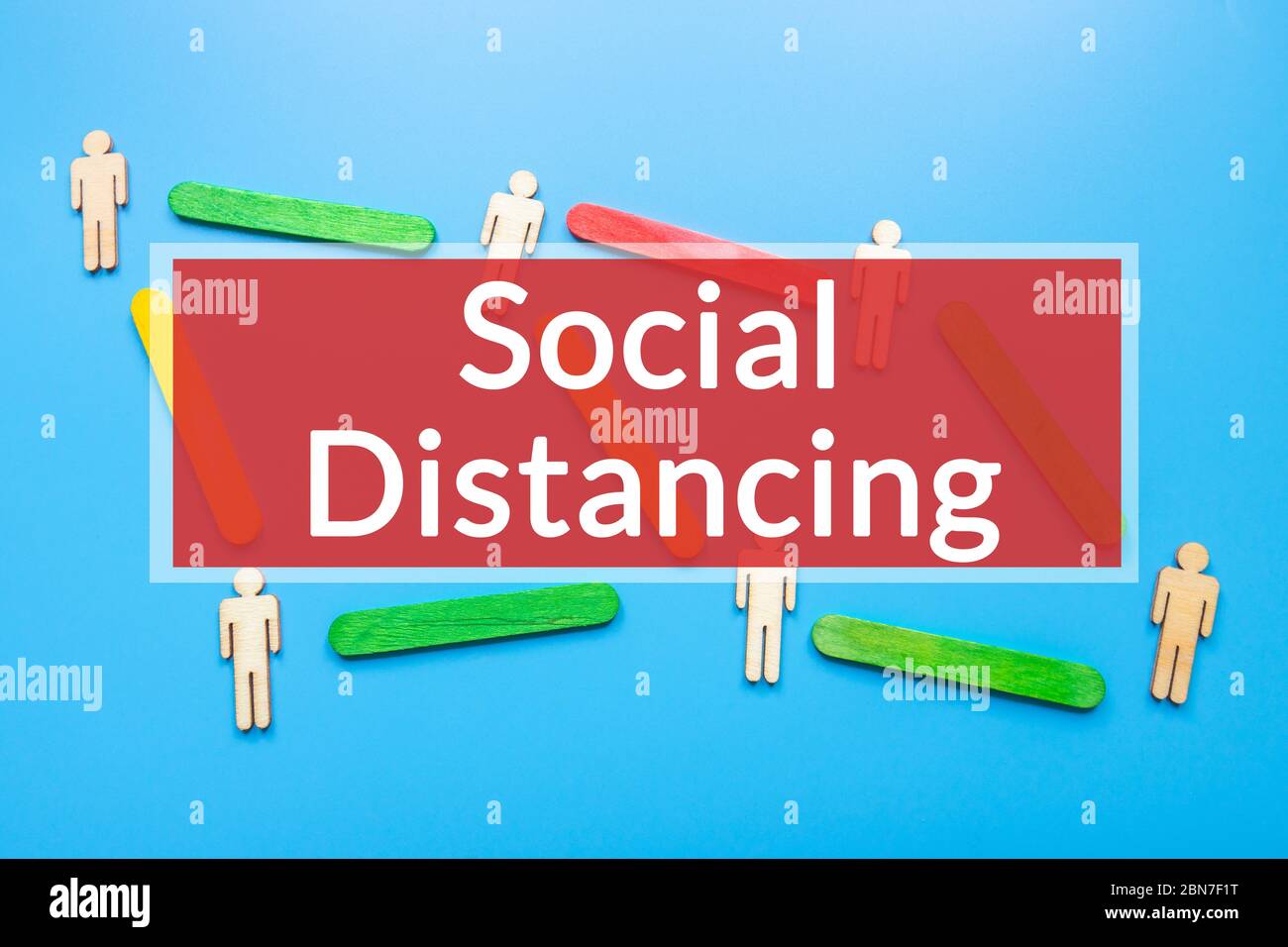 Coronavirus COVID-19 people crowd waiting SOCIAL DISTANCING text ...