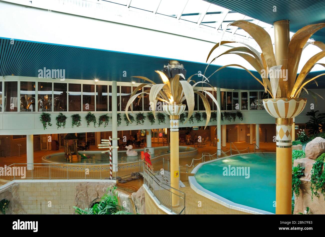 Aquapark at Holiday Club Caribia hotel in Turku. Finland Stock Photo ...