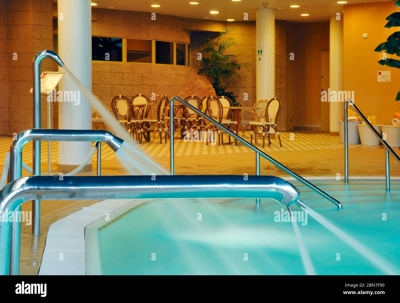 Aquapark at Holiday Club Caribia hotel in Turku. Finland Stock Photo ...