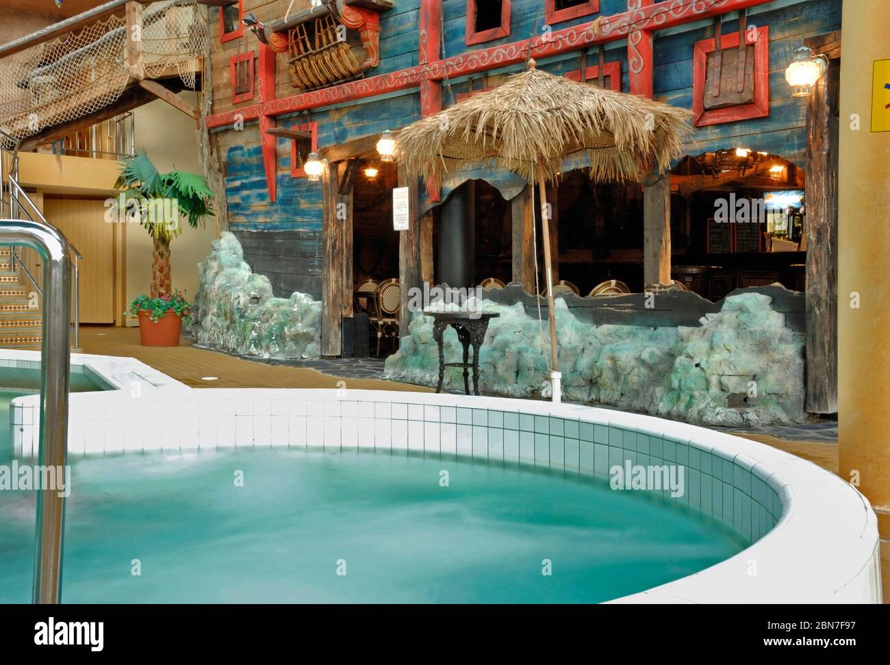 Cafe in waterpark caribia hi-res stock photography and images - Alamy