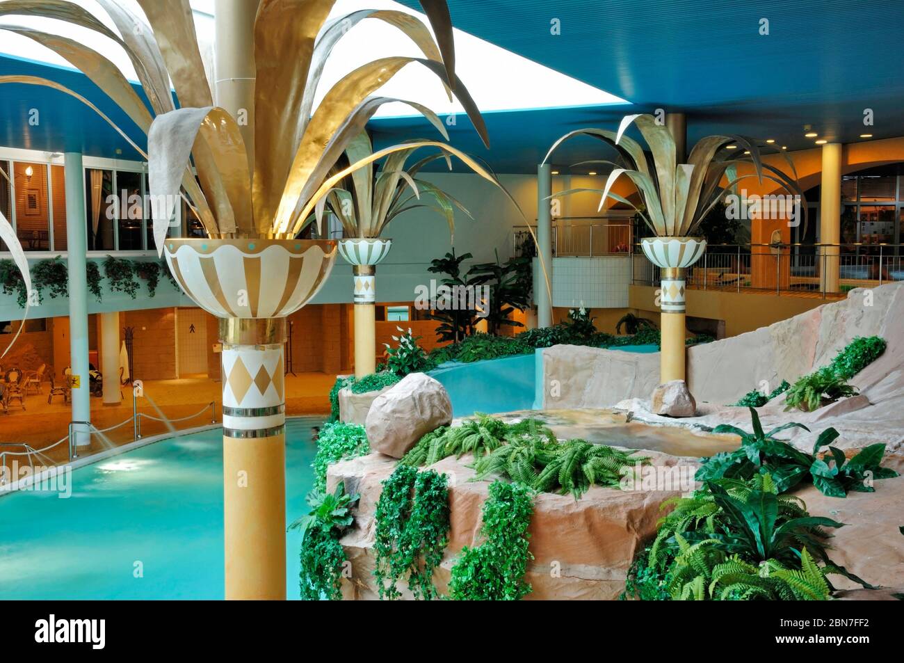 Aquapark at Holiday Club Caribia hotel in Turku. Finland Stock Photo ...