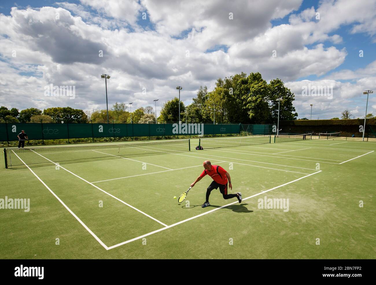 People play tennis at York tennis Club as some lockdown restrictions on ...