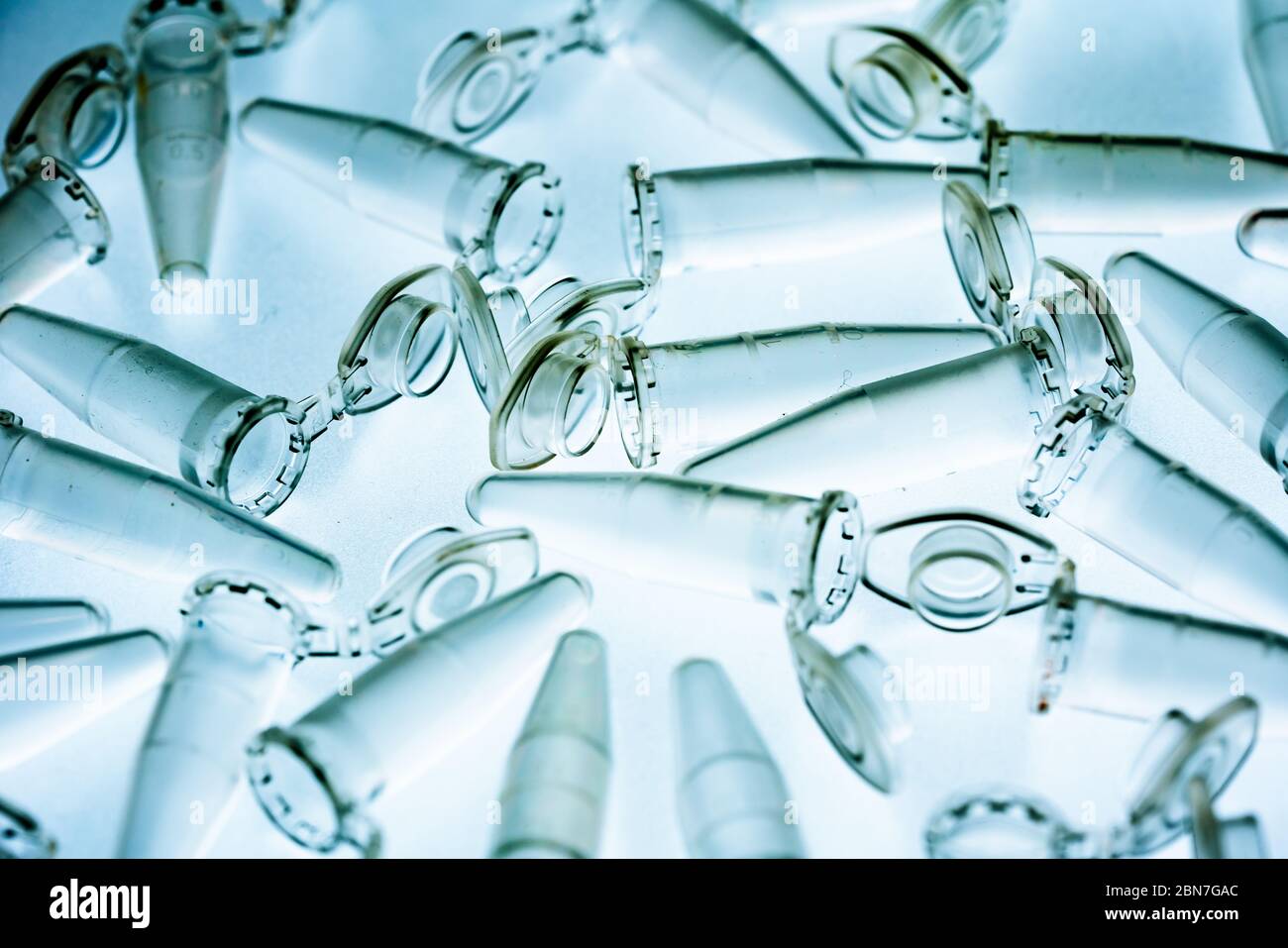PCR microtube on a white background, PCR test tube on a white ...