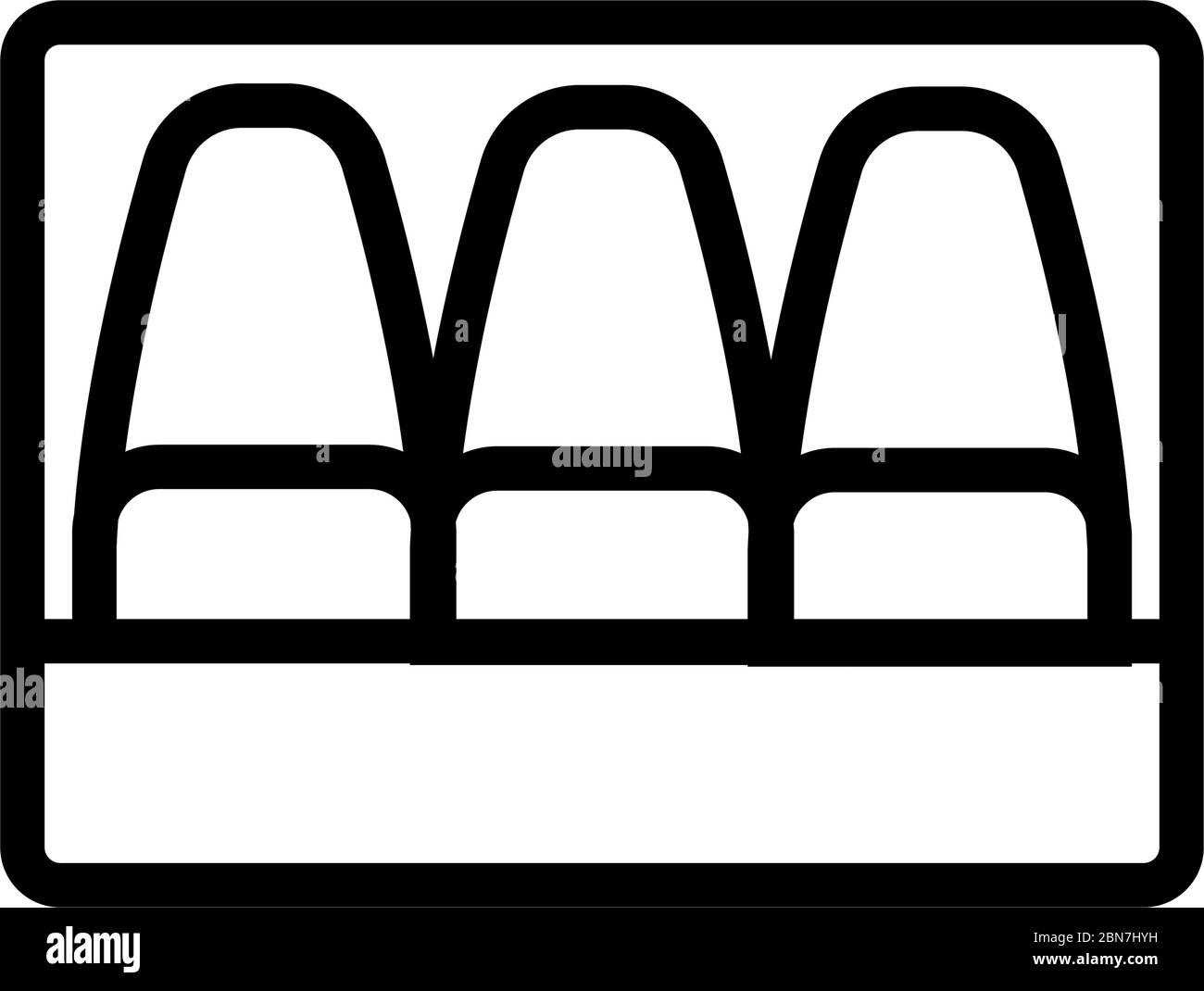 chopped fish fillet icon vector outline illustration Stock Vector Image ...