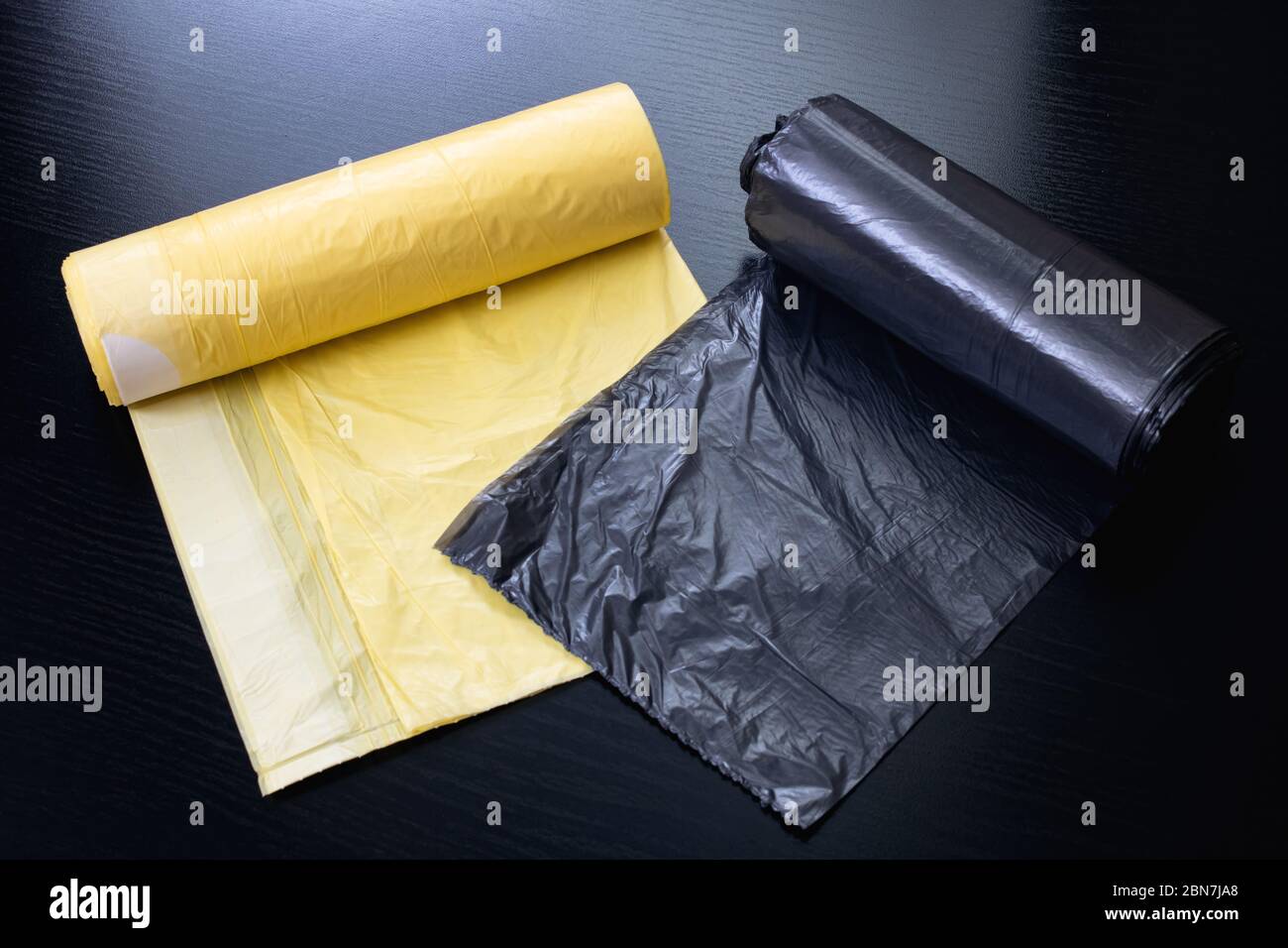 Yellow garbage hi-res stock photography and images - Alamy
