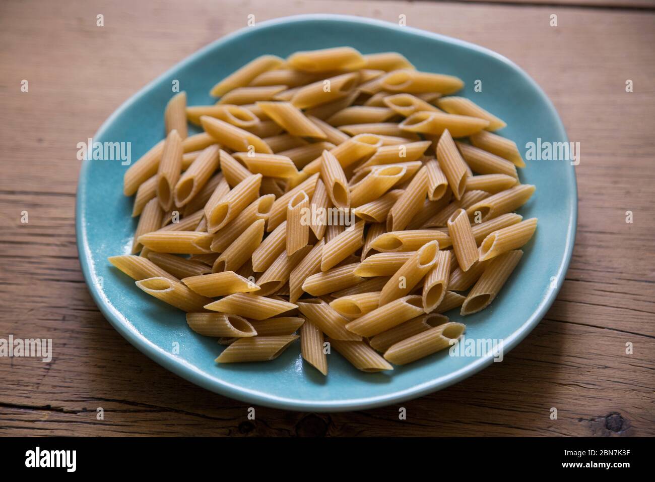 Italian raw dry pasta Stock Photo - Alamy