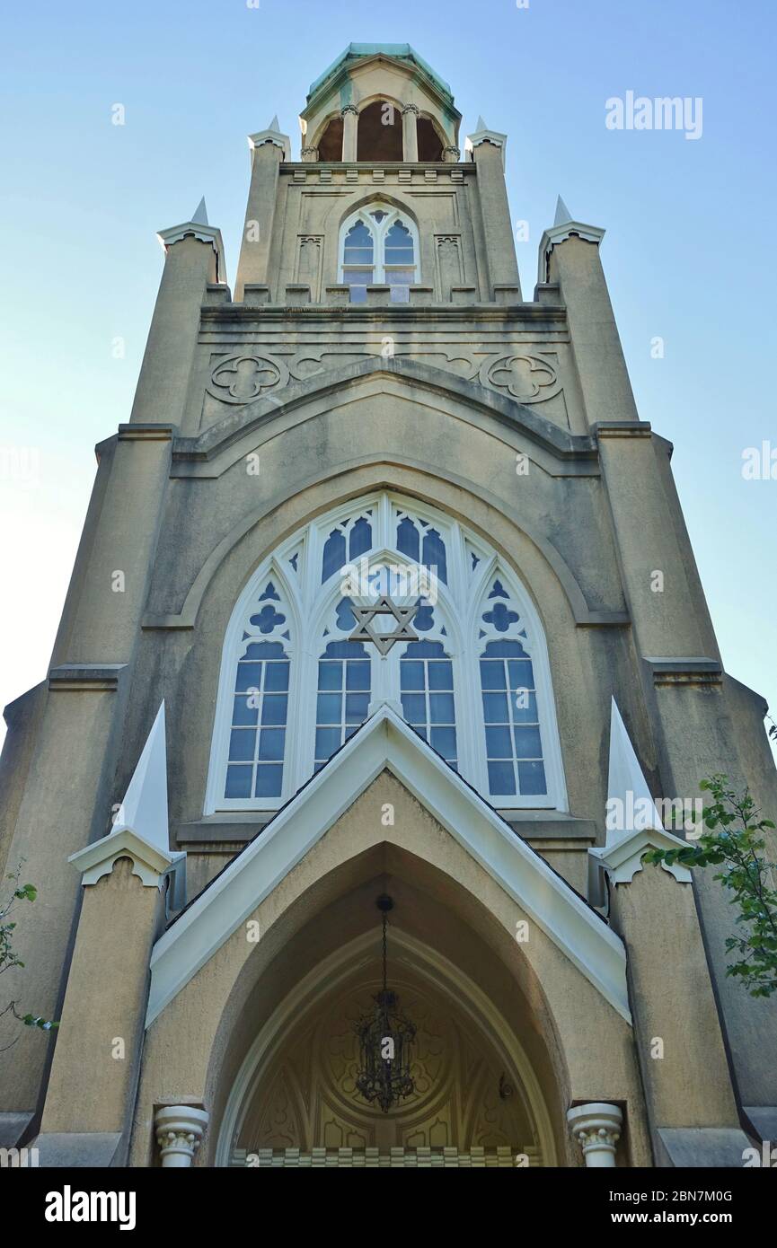 SAVANNAH, GA -3 MAY 2020- View of the historic Congregation Mickve ...