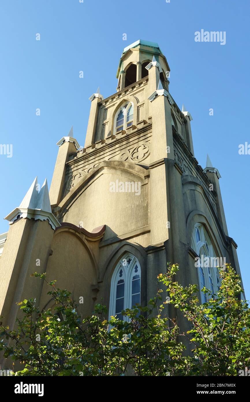SAVANNAH, GA -3 MAY 2020- View of the historic Congregation Mickve ...