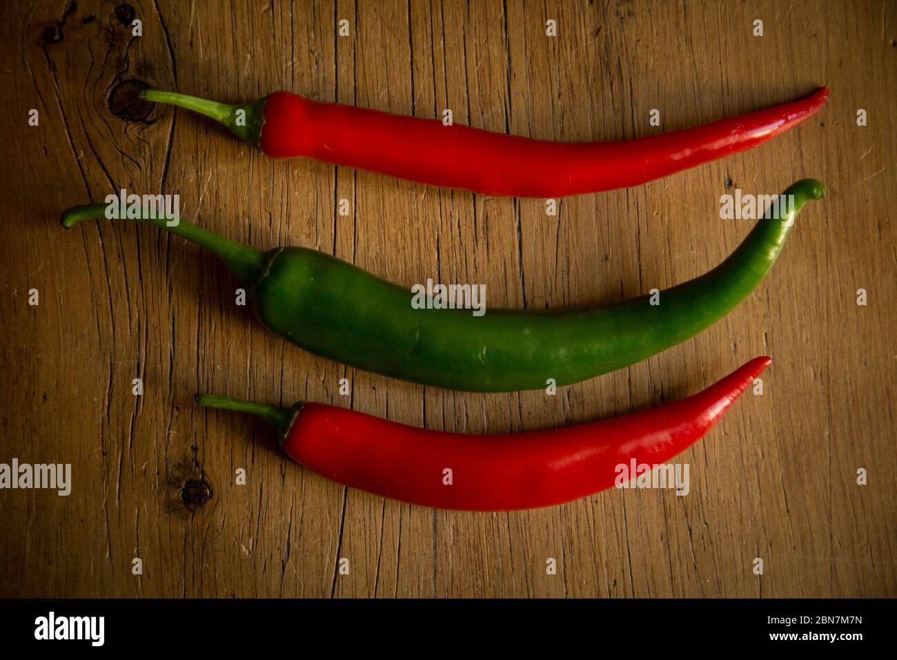 Italian red and green chillies Stock Photo - Alamy