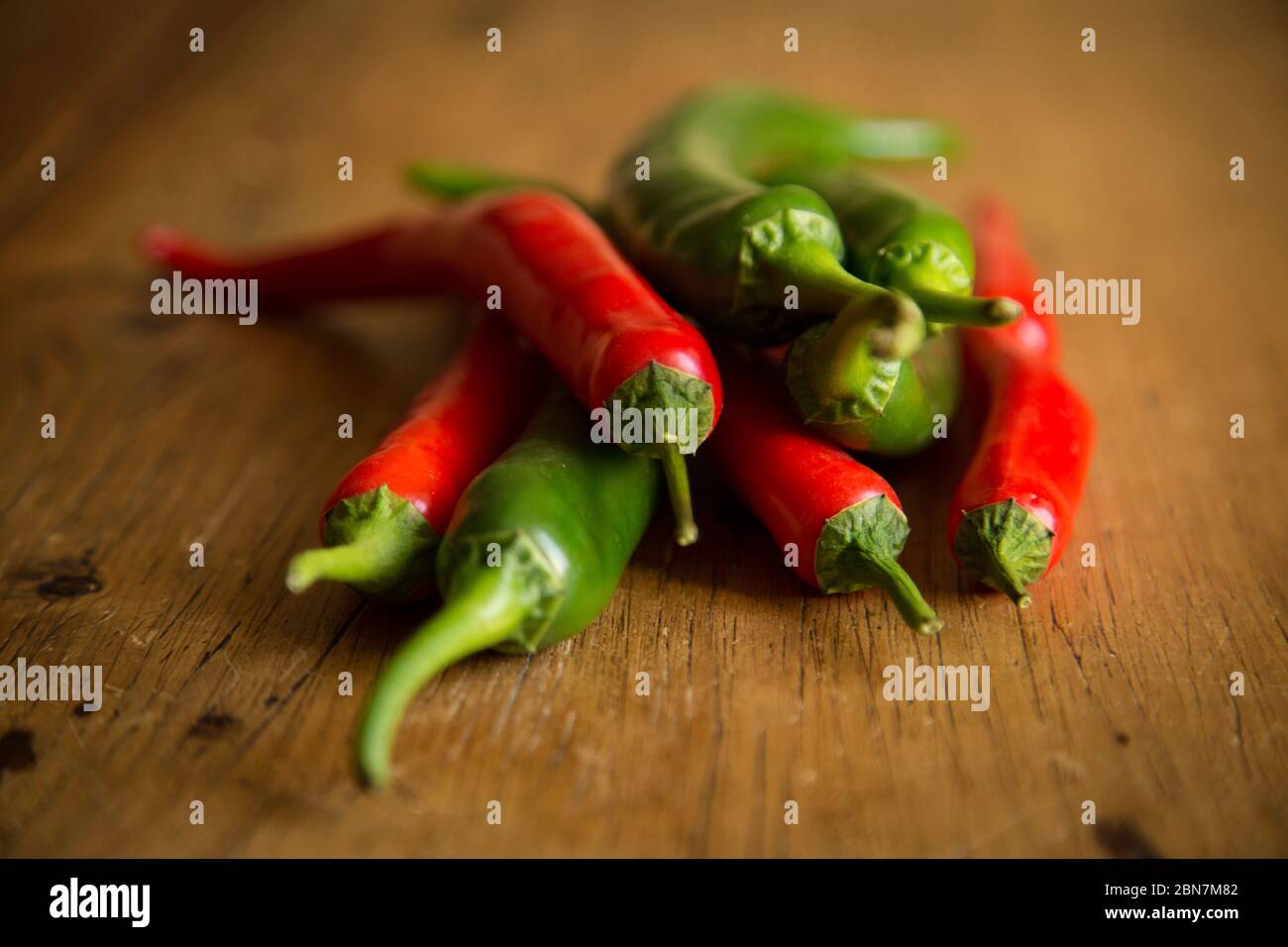 Italian red and green chillies Stock Photo - Alamy