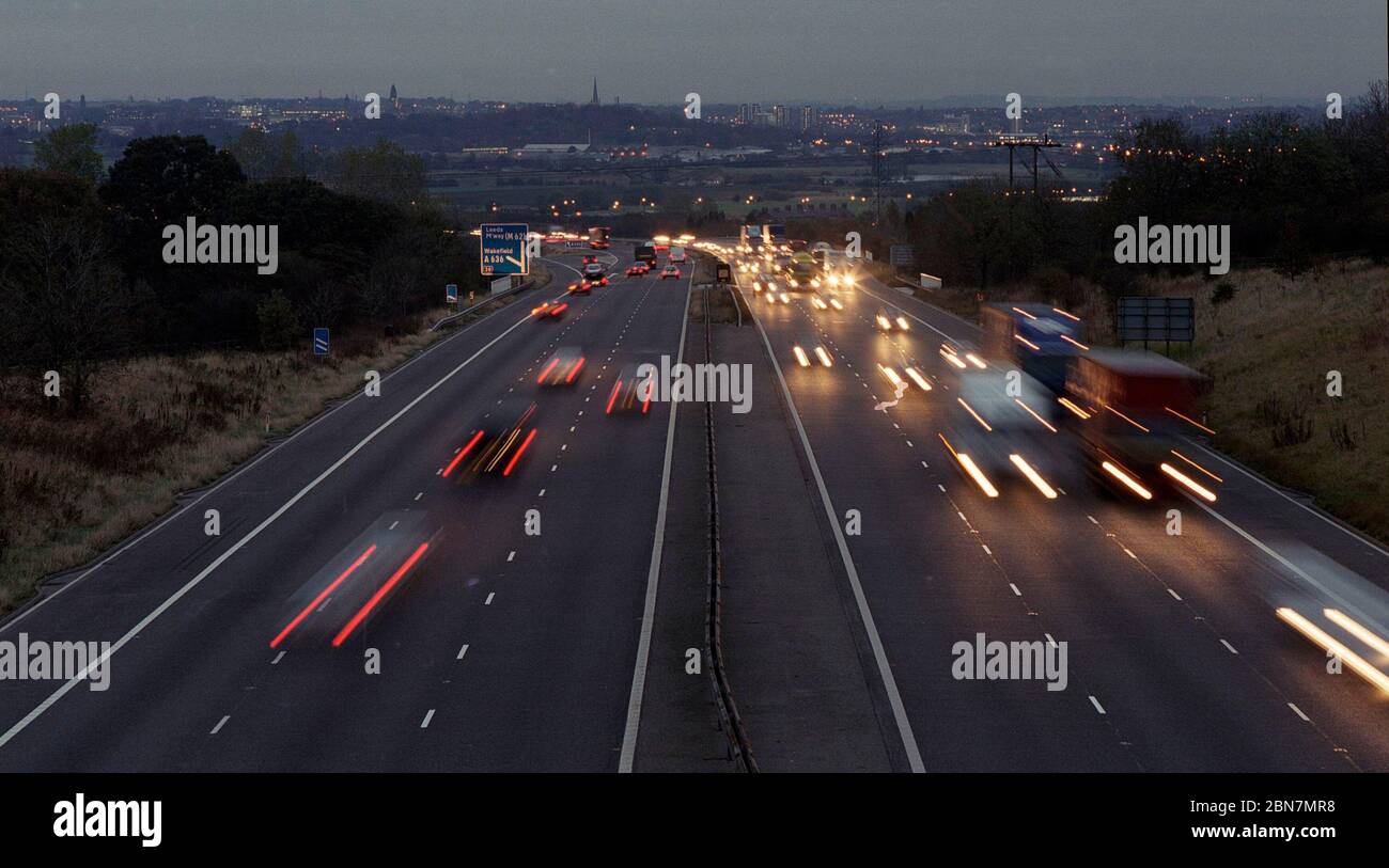 M1 motorway 1990s hi-res stock photography and images - Alamy
