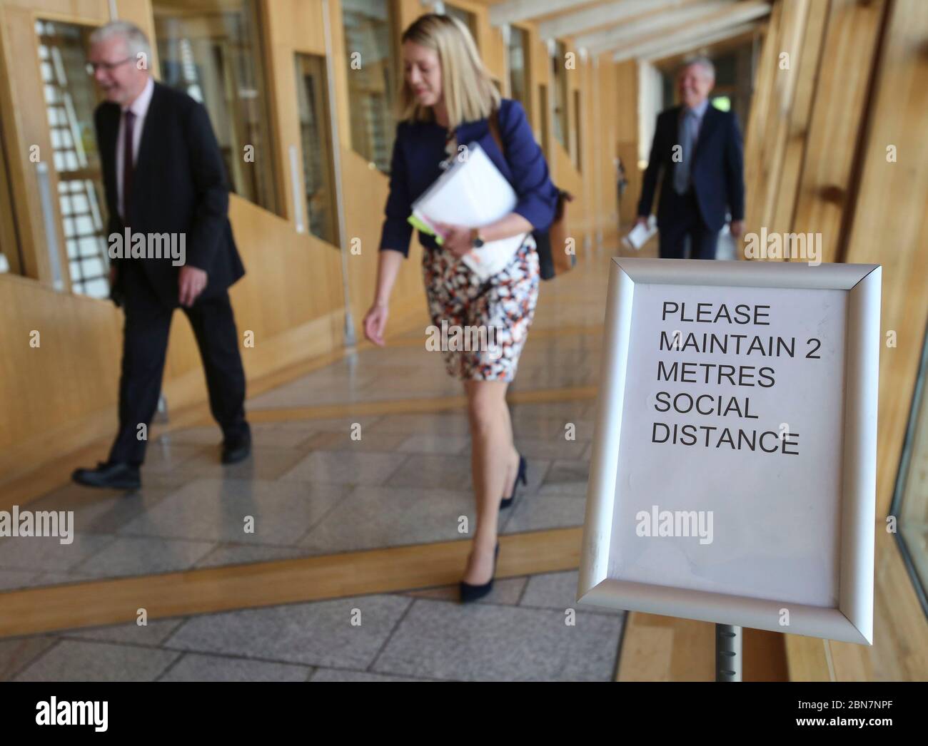 MSPs arrive for First Minister's Questions held at the Scottish ...