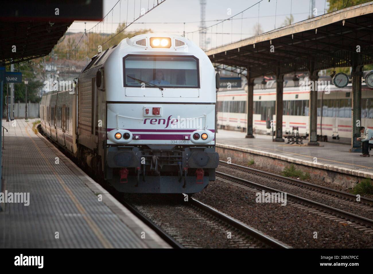 Train circulations in the Spanish railway network Stock Photo - Alamy