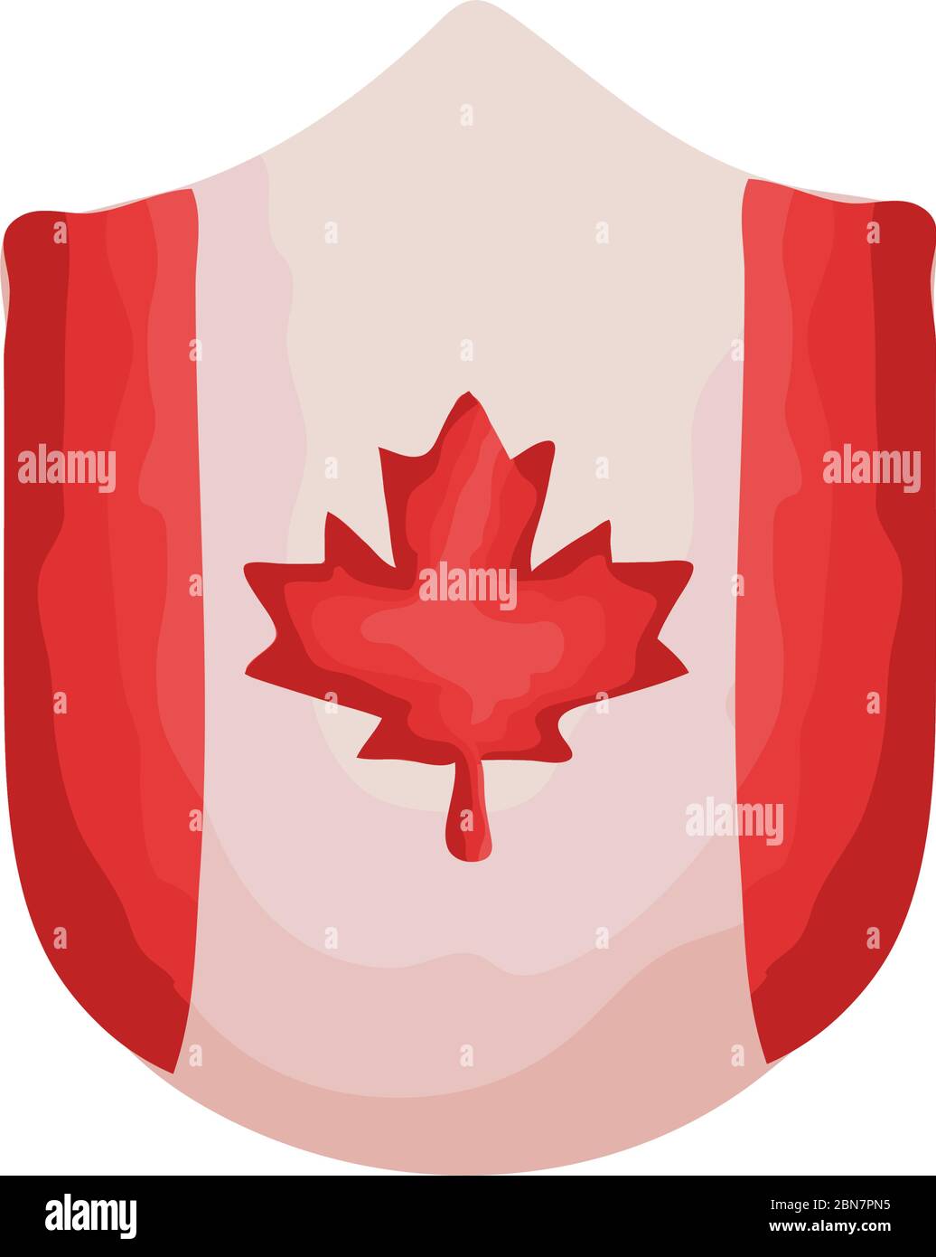shield with canada flag flat style Stock Vector Image & Art - Alamy
