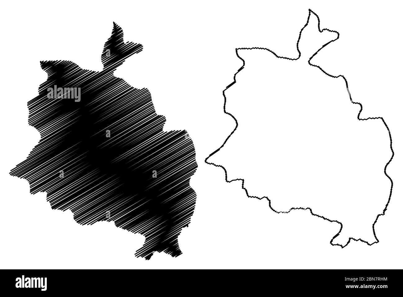 Chukha District (Districts of Bhutan, Kingdom of Bhutan) map vector ...