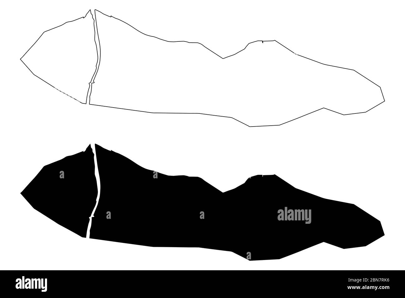 Dili City (Democratic Republic of Timor-Leste, East Timor) map vector ...